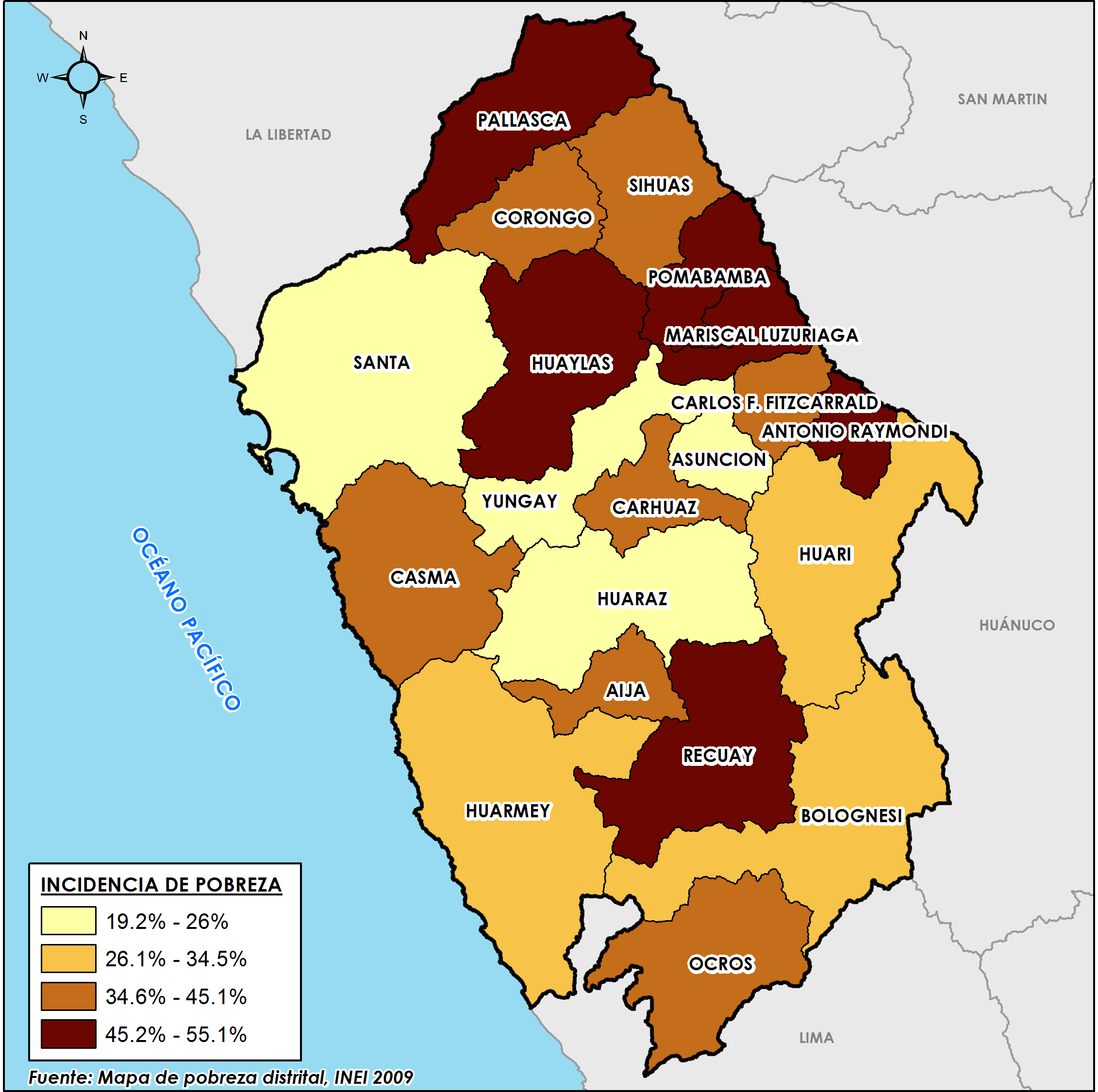 Distritos de Chimbote - Capital de la Provincia del santa ...